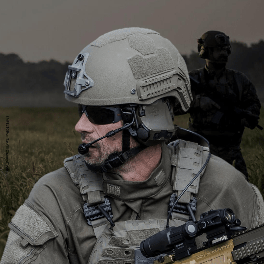 3M PELTOR ComTac™ VIII Headset, Single Comms Downlead
