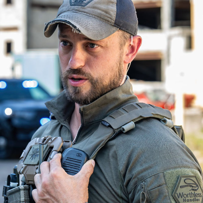 SHEEPDOG® HDLO™ Tactical Earpiece, Braided Cable, Police