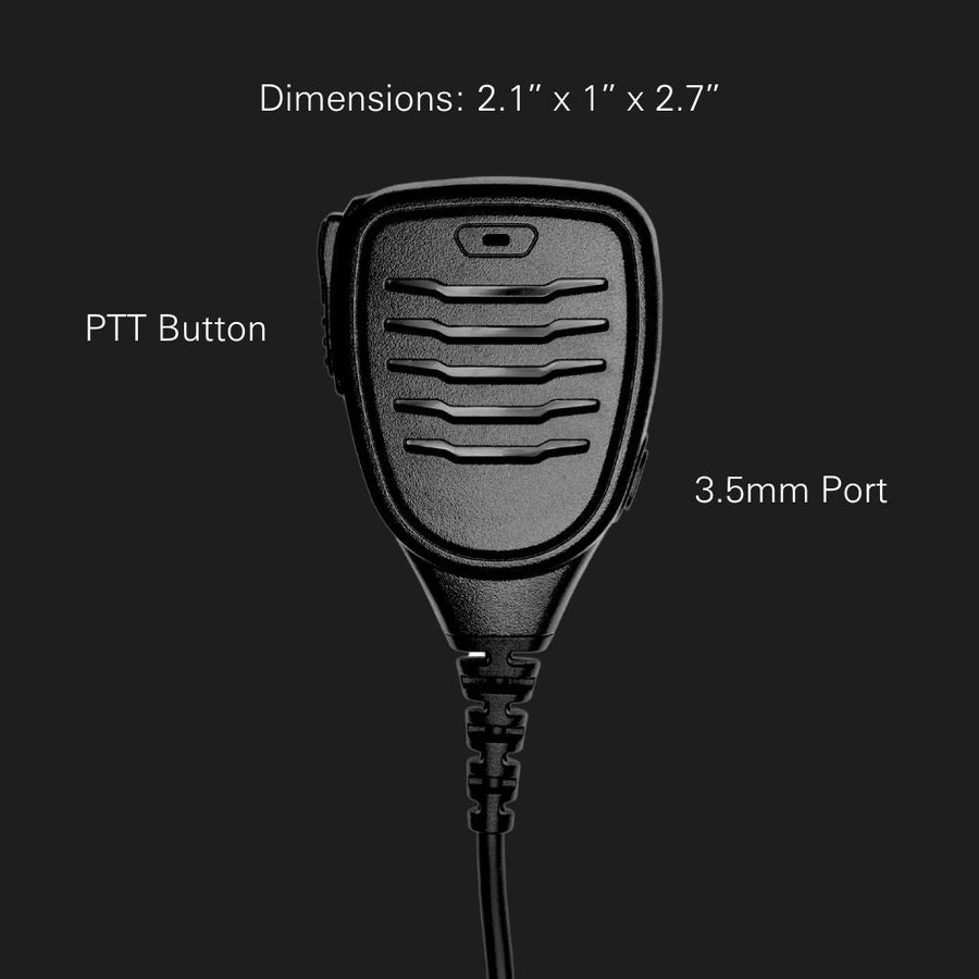 Ultra-Compact PTT/Mic with Speaker, Motorola APX
