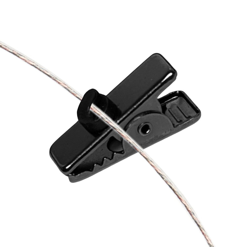 Black Metal Clip, Covert Earpieces (SD-METAL-CLIP)