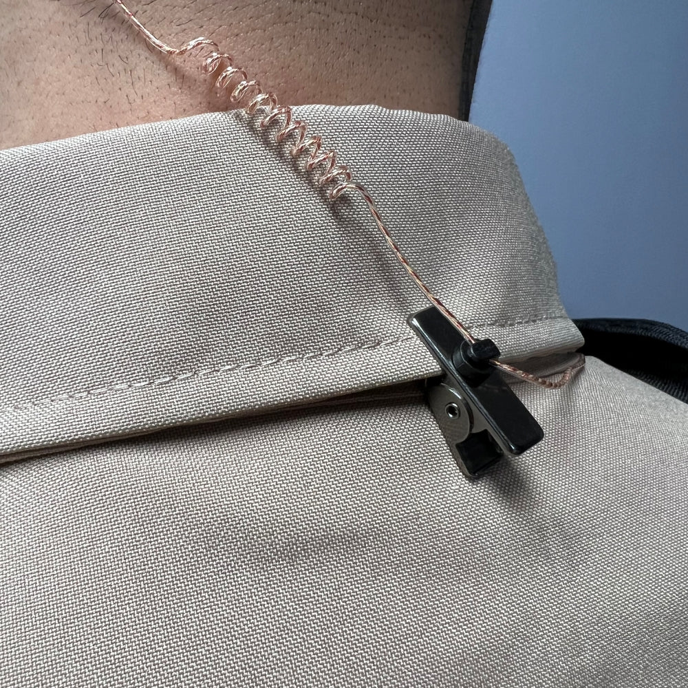 Black Metal Clip, Covert Earpieces (SD-METAL-CLIP)