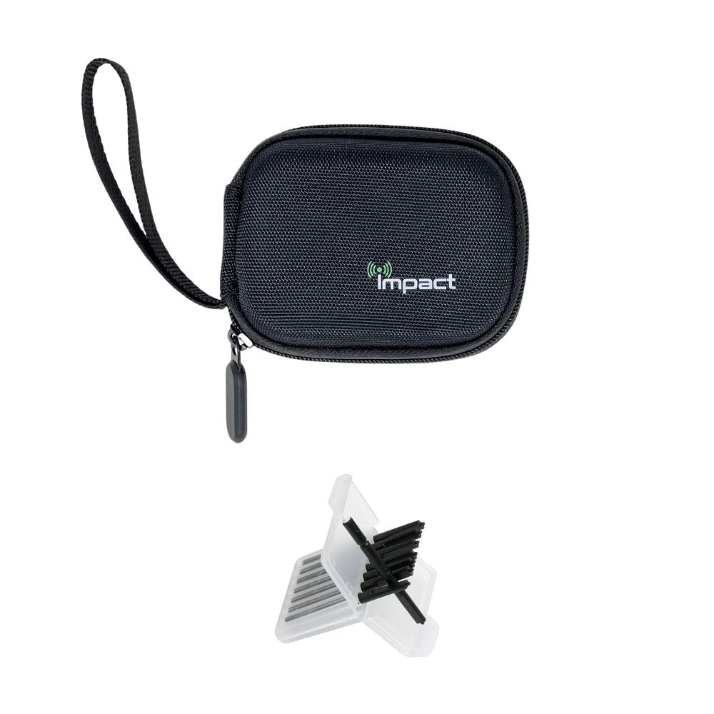 Impact HIDIN Micro Tubeless Listen Only Earpiece, Black Cable