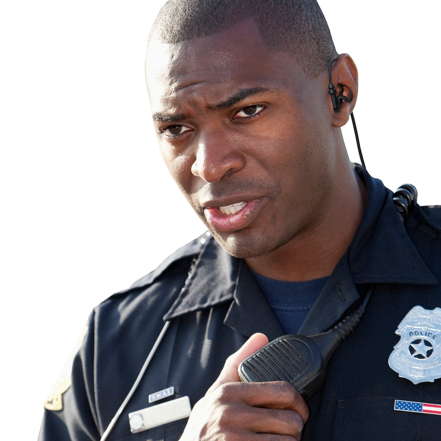 Micro Sound Tubeless Police Listen Only Earpiece, 3.5mm, EP-MS1A-B