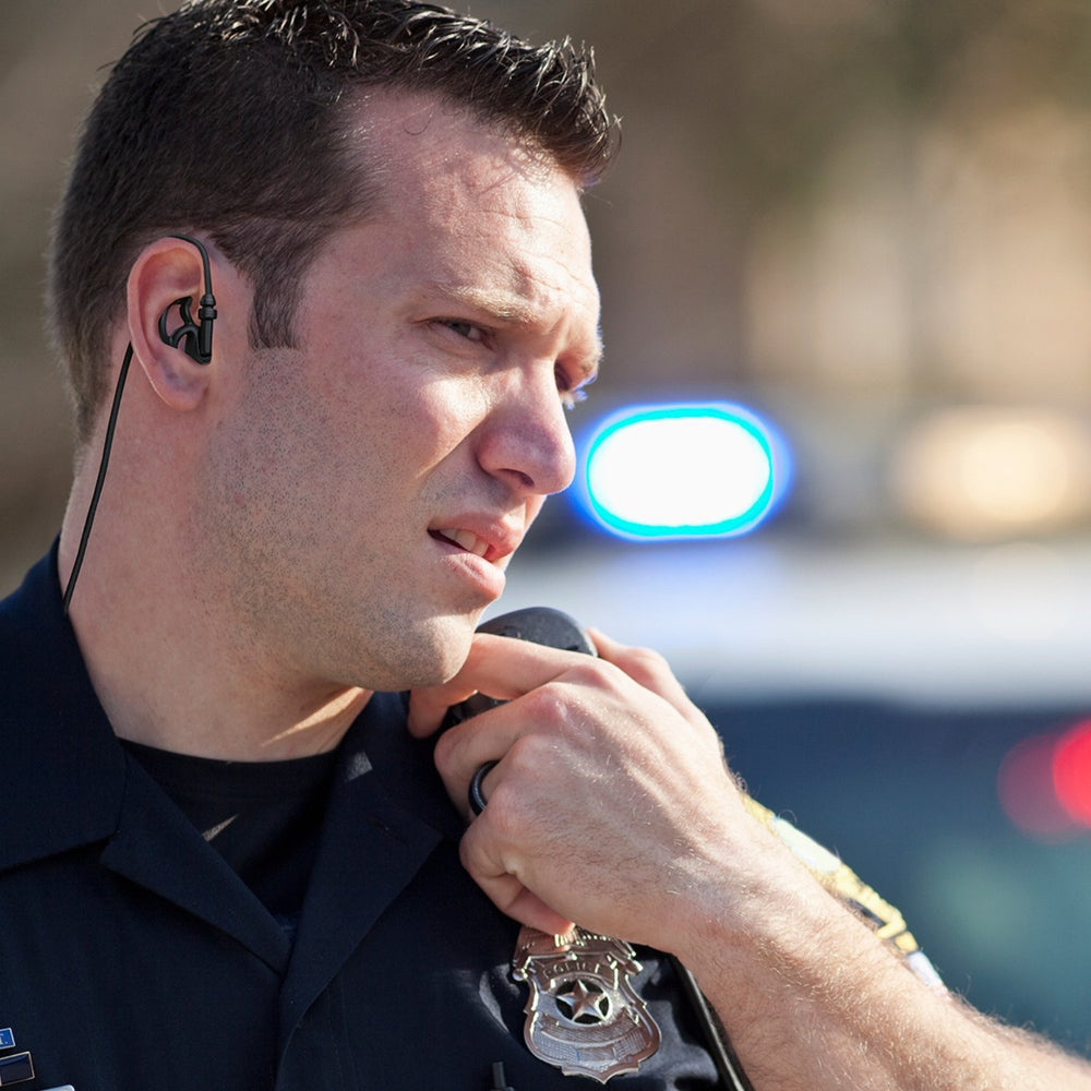 Micro Sound Tubeless Police Listen Only Earpiece, 3.5mm, EP-MS1A-B
