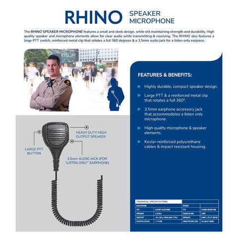 Remote Speaker Mic, Motorola R7 (EP21R7)